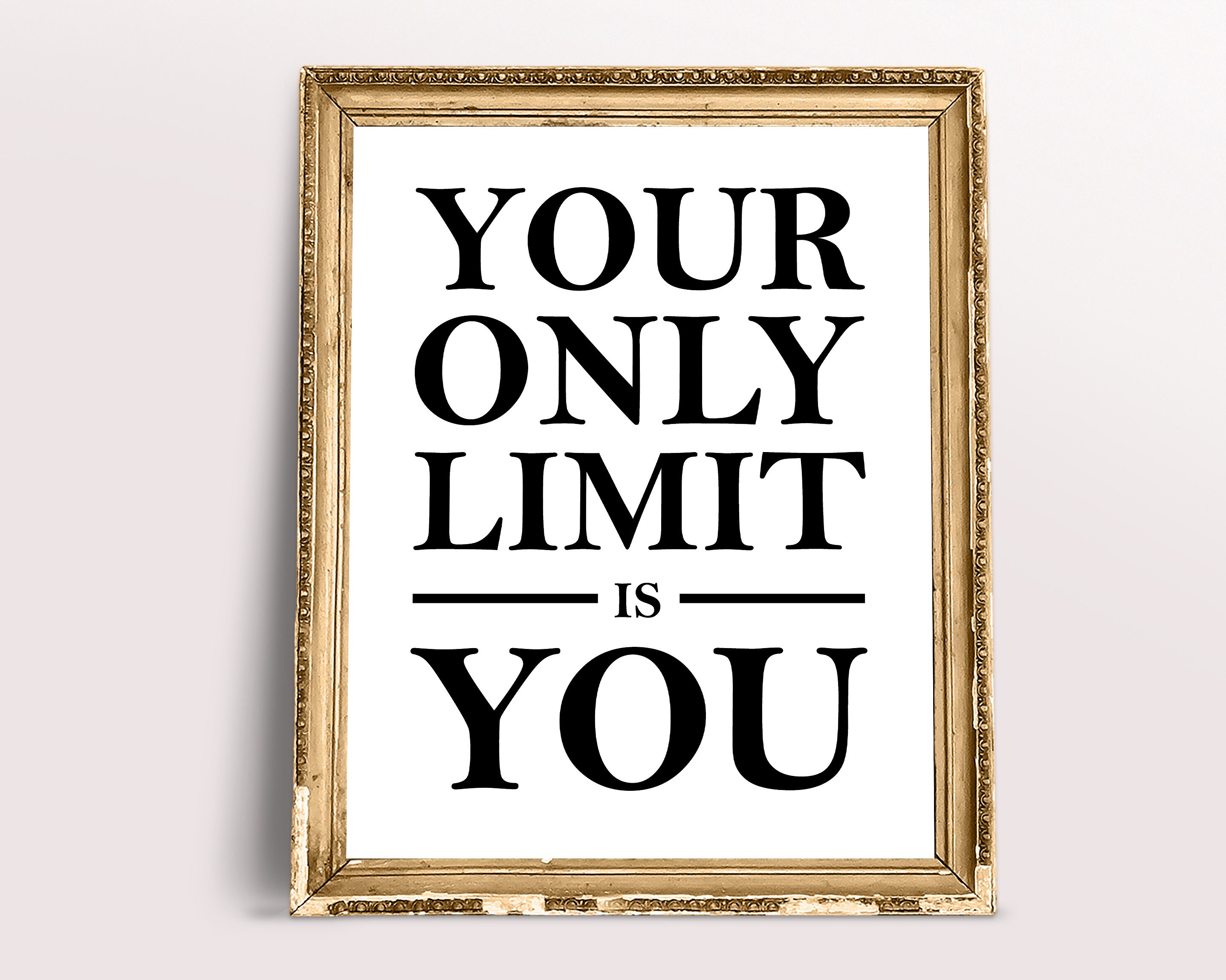 Your Only Limit Is You Classroom Decor Gym Wall Art | Etsy