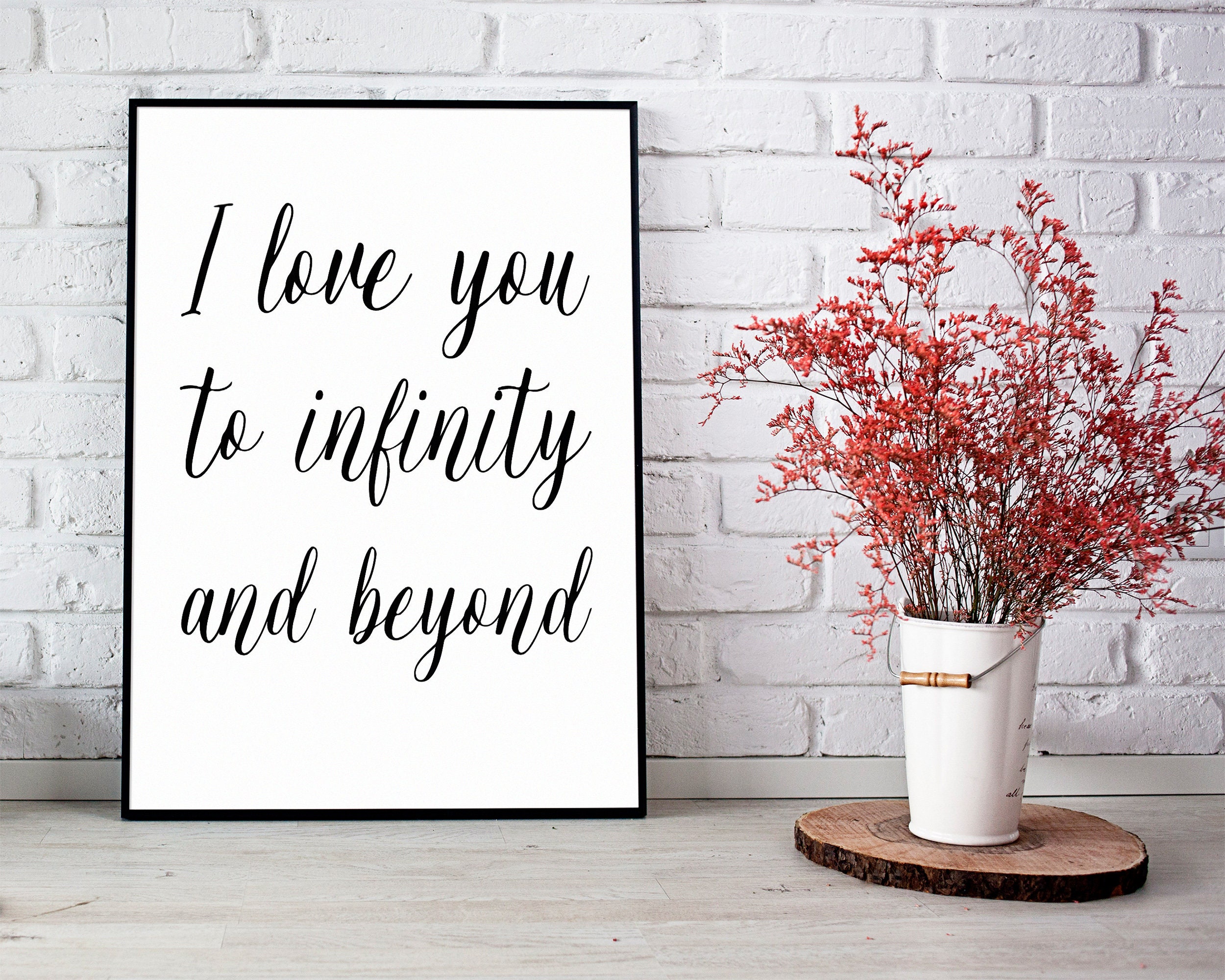 I Love You To Infinity And Beyond Anniversary Gift Wedding | Etsy
