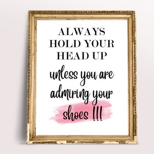 Red Bottom High Heel Fashion Print Set: Dressing Room Decor (digital ...
