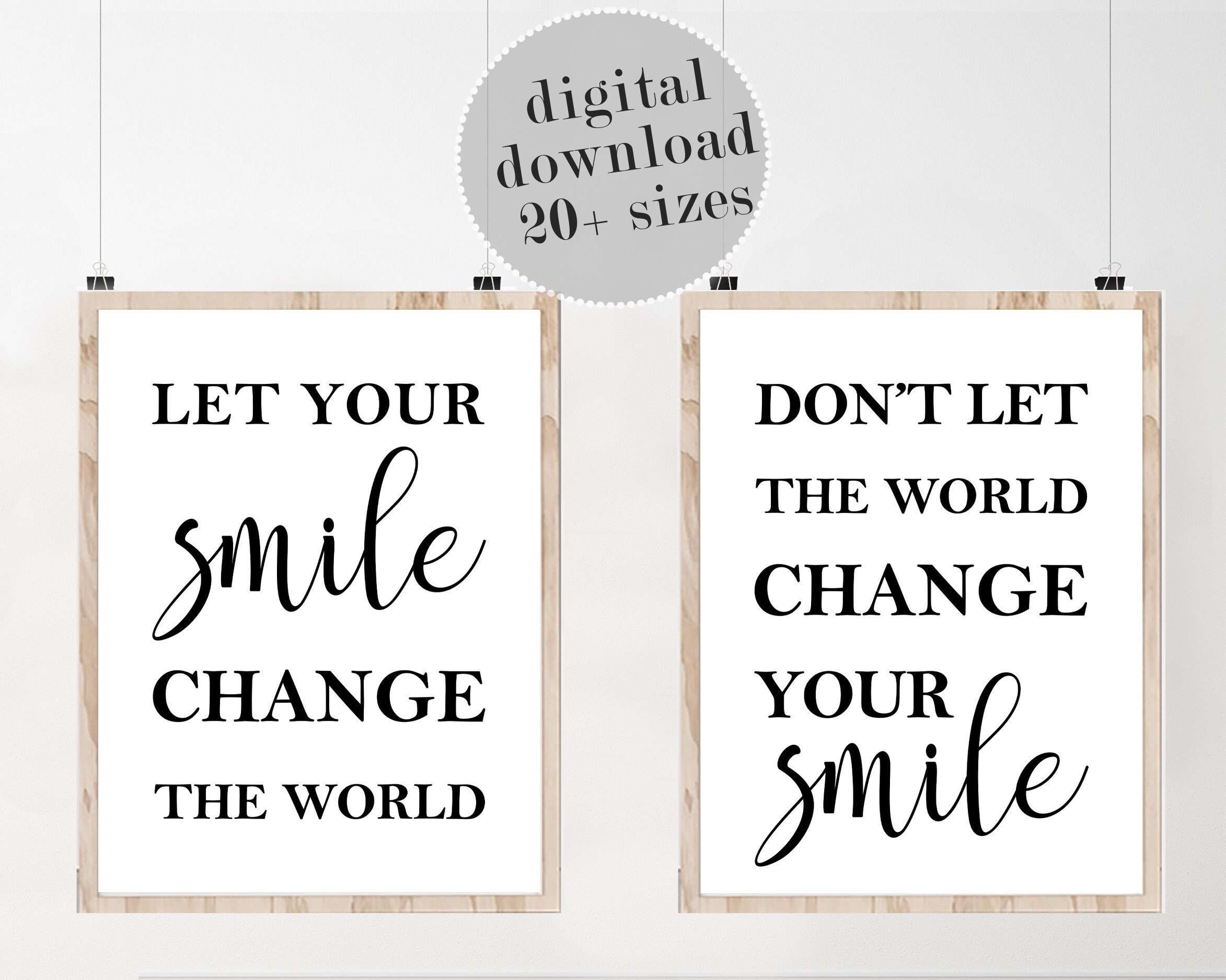 Let Your Smile Change The World But Don't Let The World | Etsy