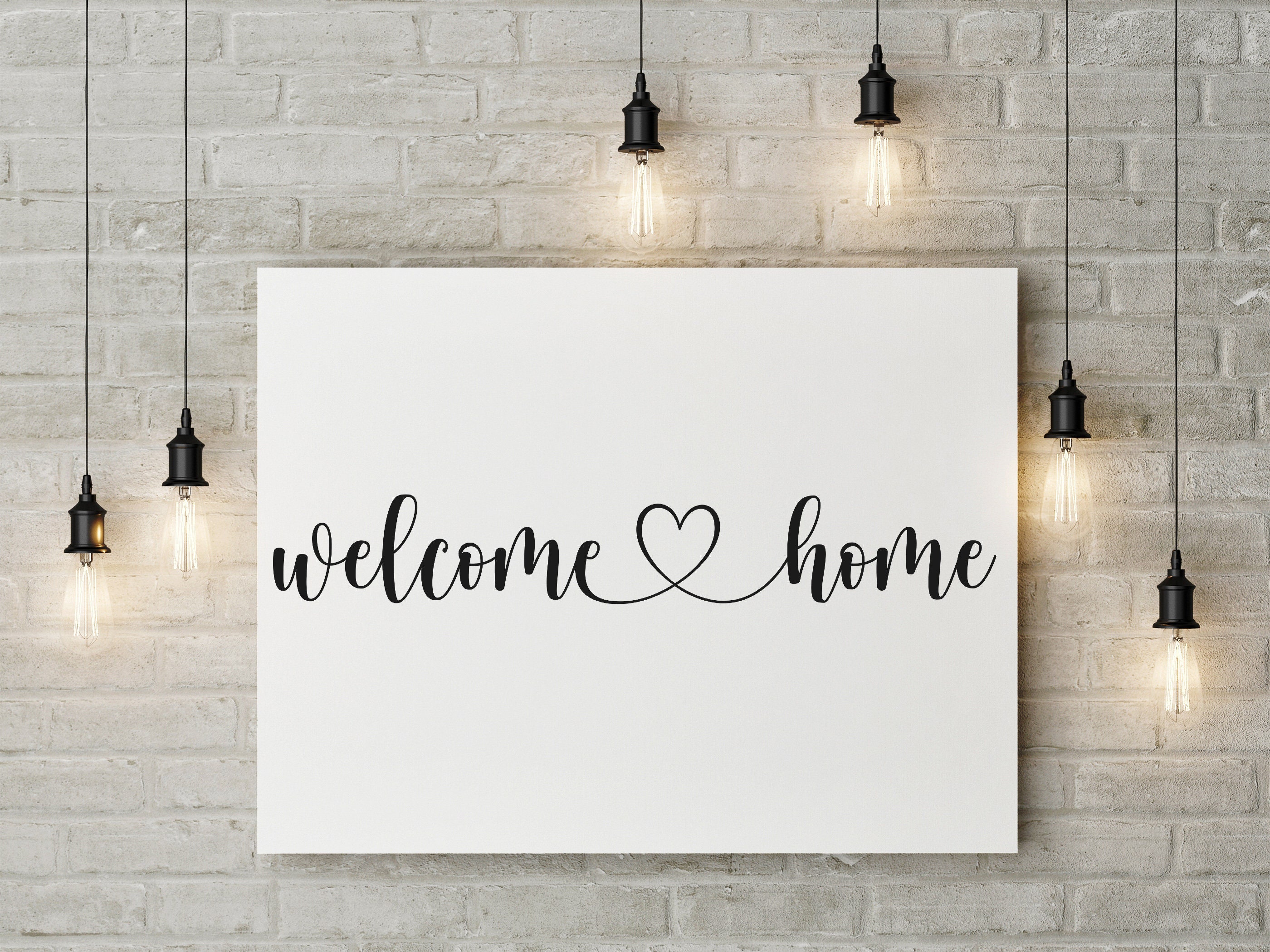 Welcome Home Printable Welcome Sign Living Room Wall Decor | Etsy