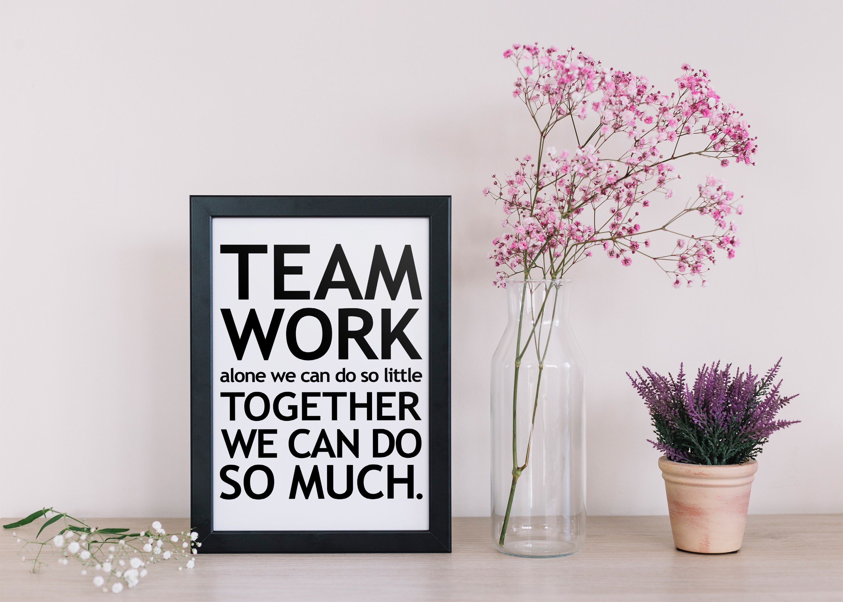 Teamwork Alone We Can Go so Little Together We Can Do so - Etsy
