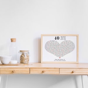 50 Reasons Why We Love You, 50 Things I Love About You, 50th Birthday ...