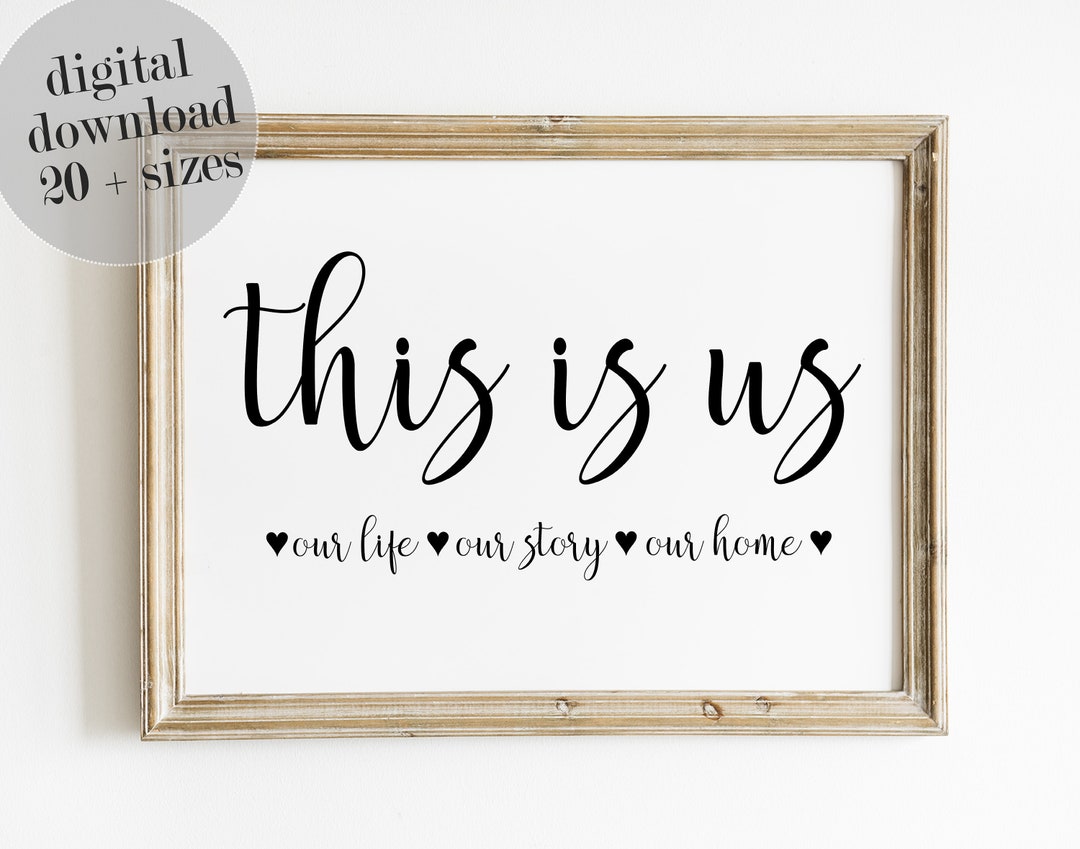 This is Us PRINTABLE, This is Us Sign, This is Us Print, Family Sign ...