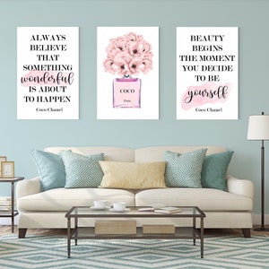 Coco Chanel Quote, Inspirational Quotes, Motivational Poster, Fashion ...