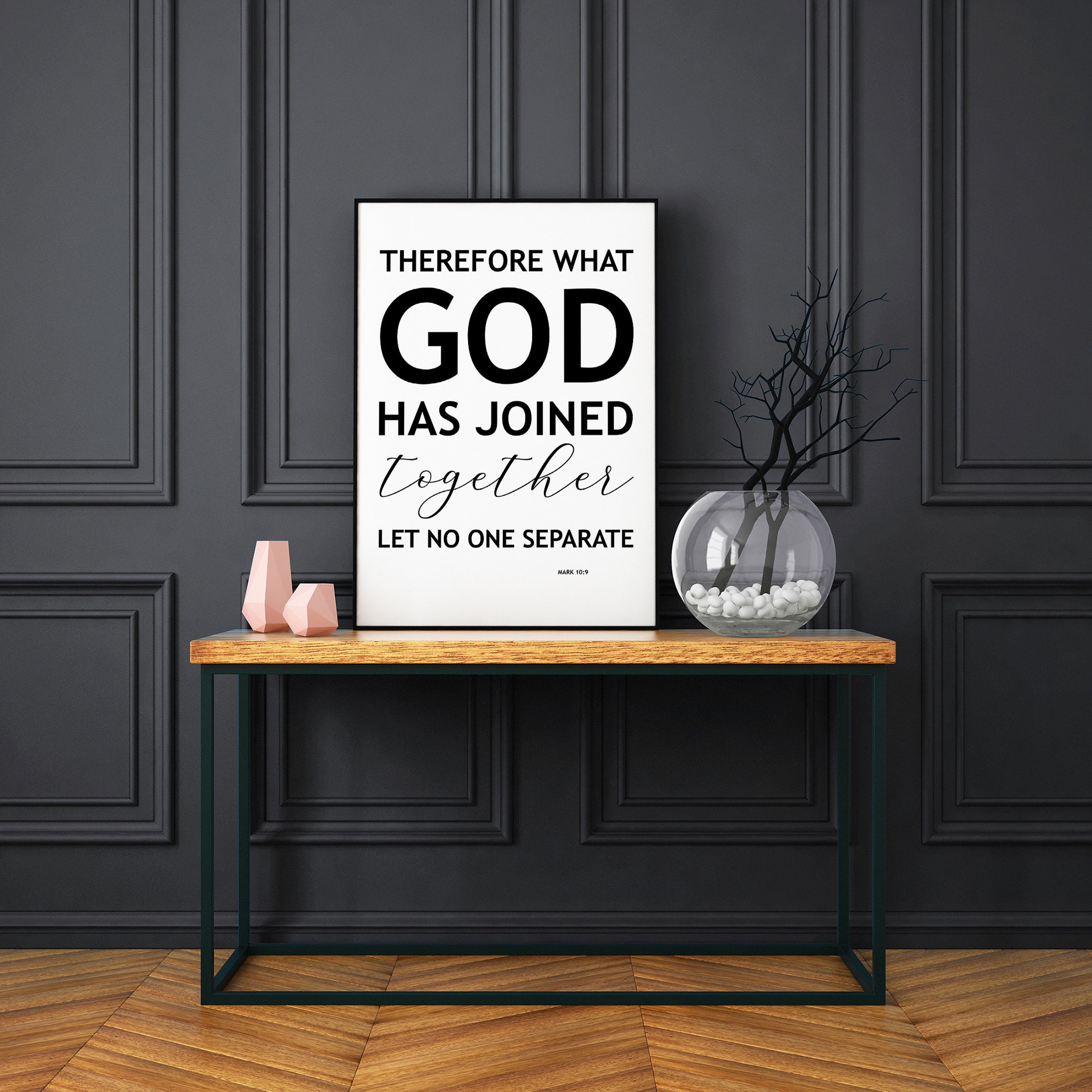 Wedding Bible Verse Wall Art Christian Gift Printable | Etsy