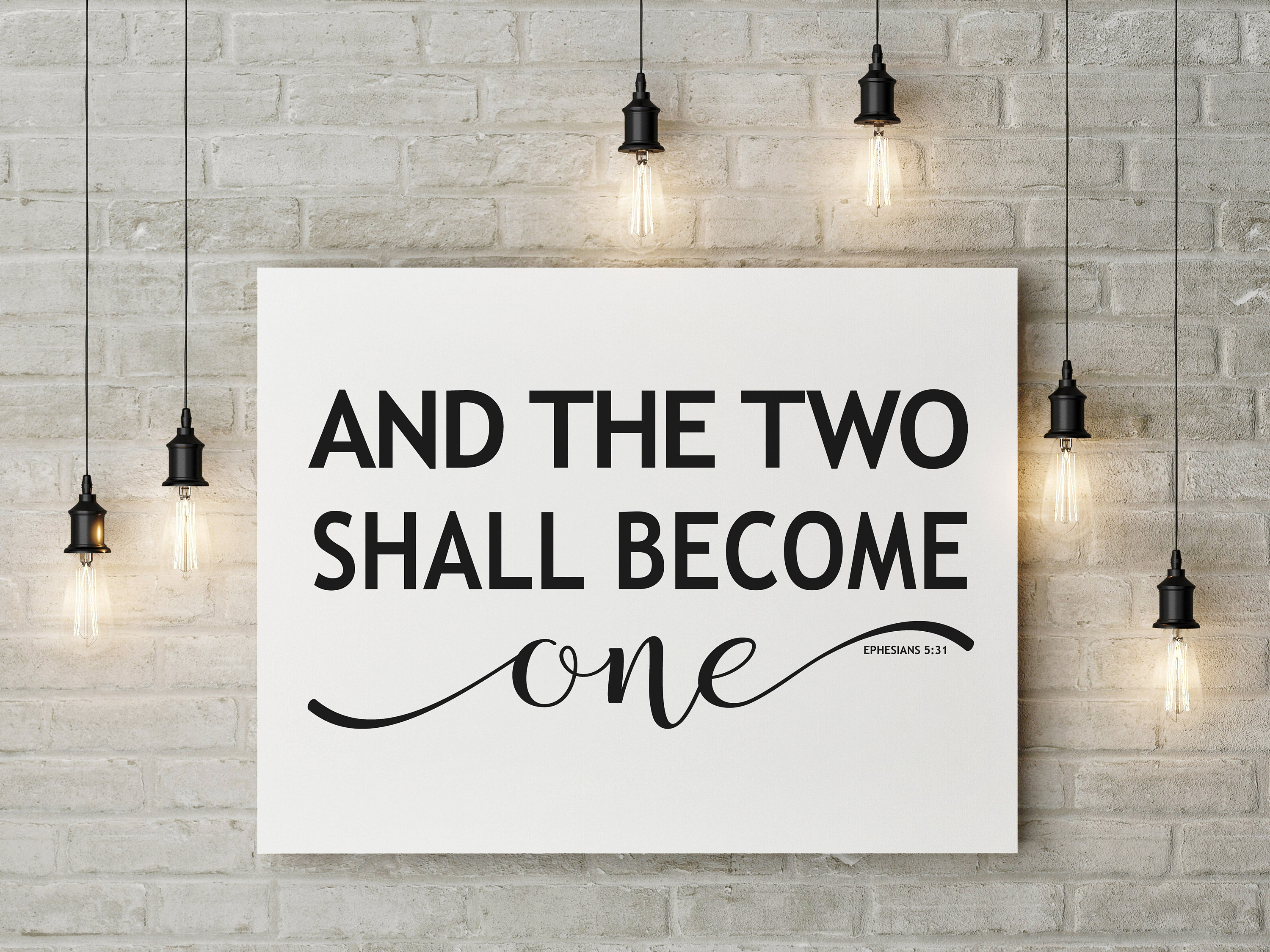 Ephesians 5:31 And The Two Shall Become One PRINTABLE Bible | Etsy