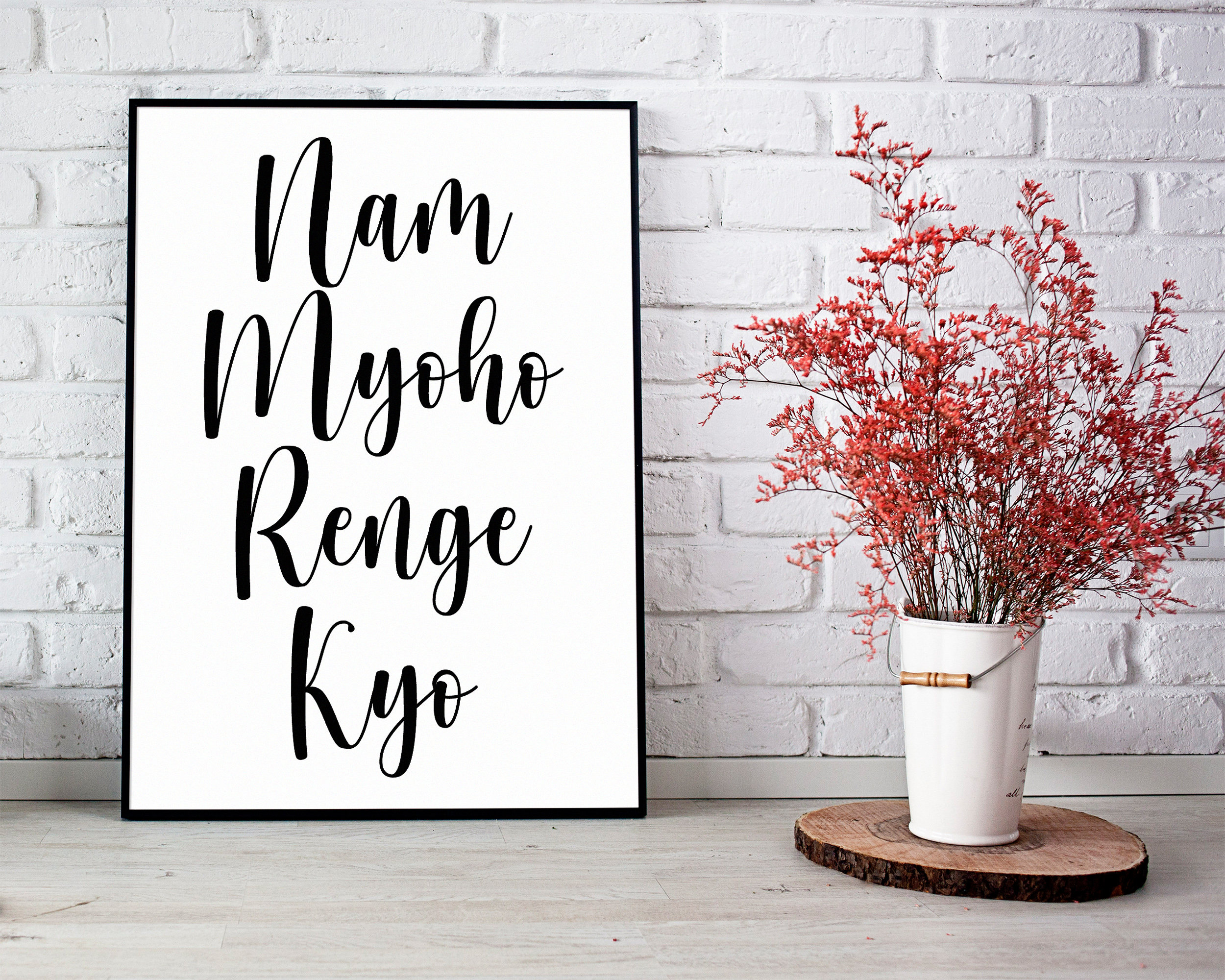 Nam Myoho Renge Kyo Buddhism Nichiren Print Buddhist Mantra | Etsy