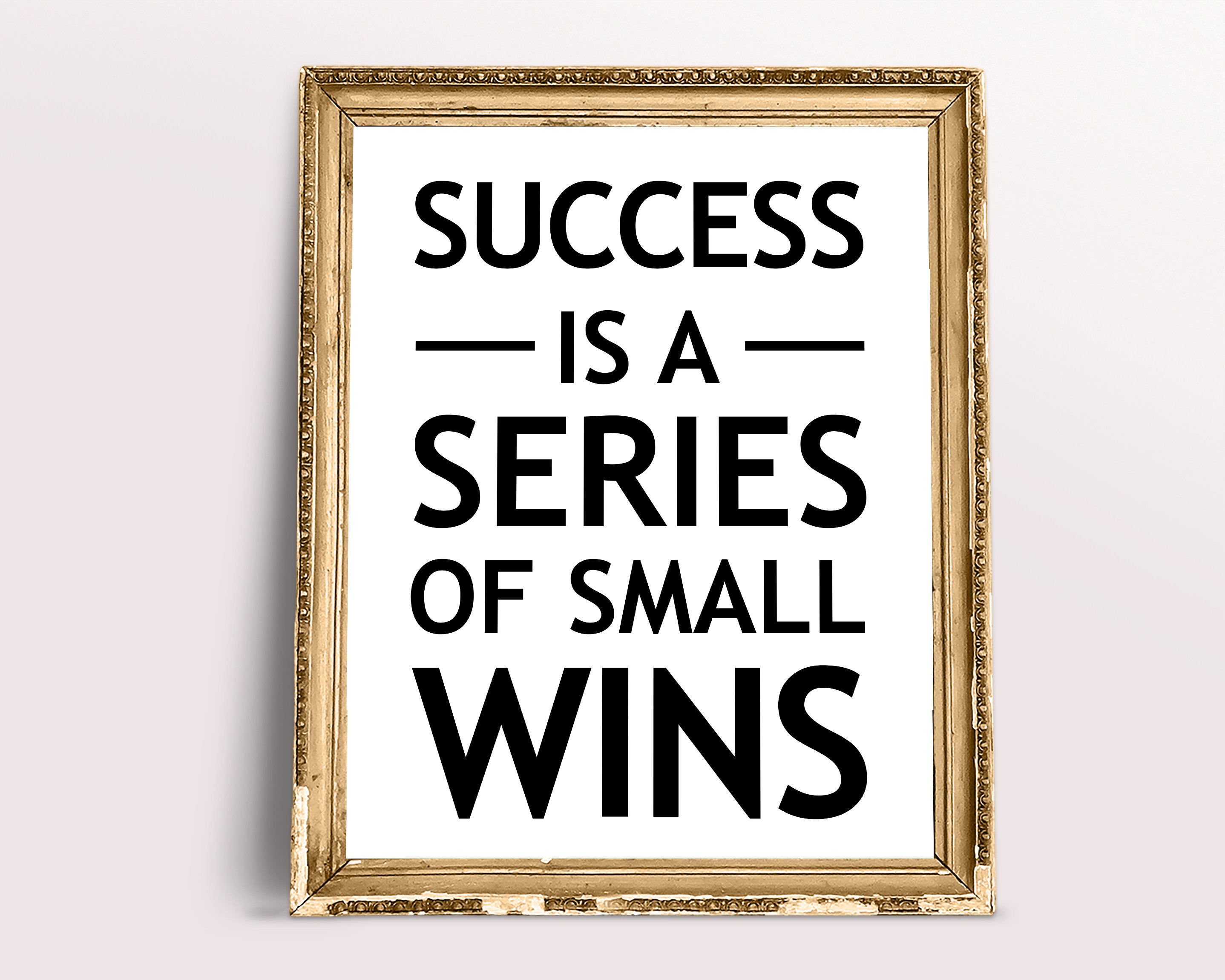 Success is A Series of Small Wins Inspirational Quote LARGE - Etsy