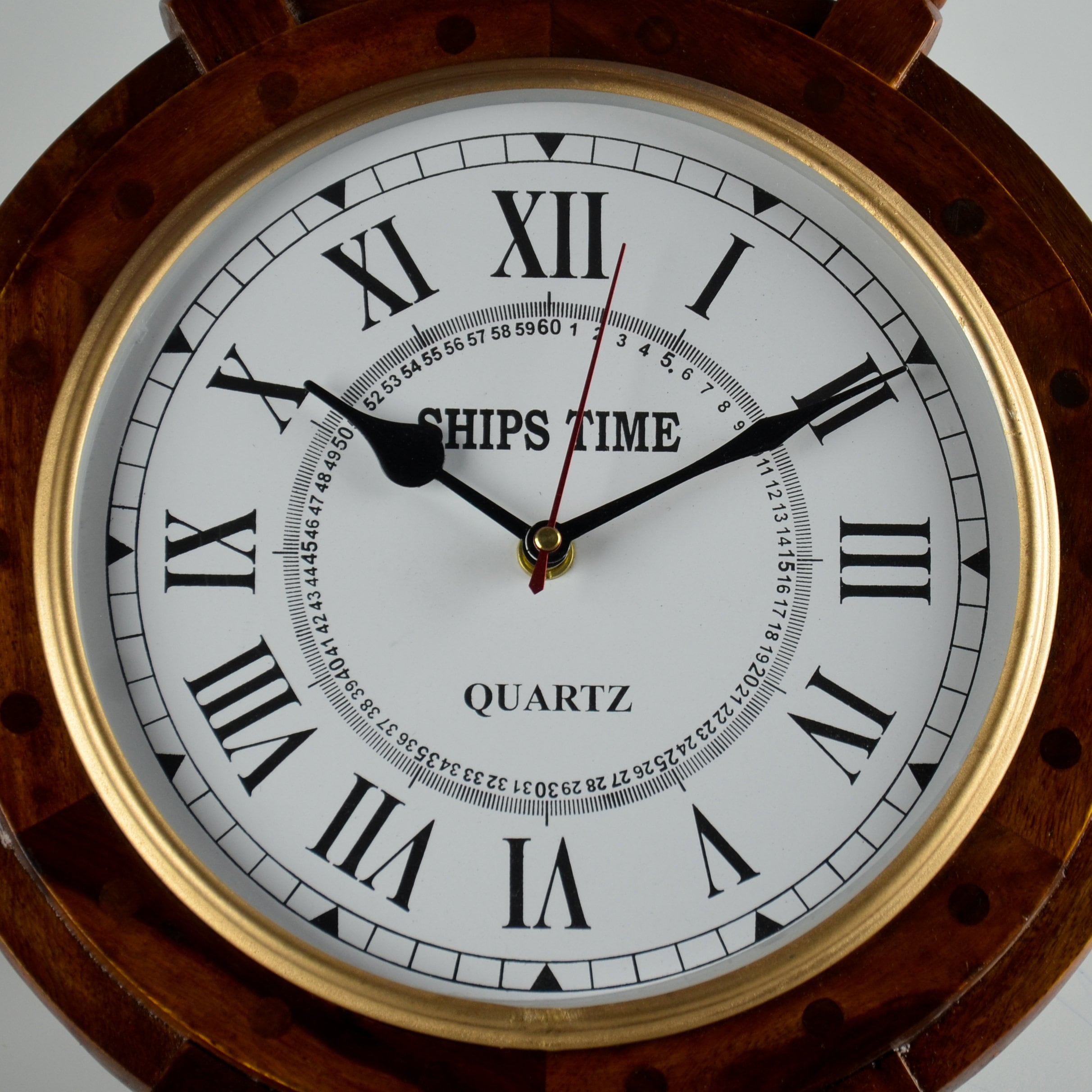 Handmade Rosewood Wall Clock Nautical Wall Decor Ship Wheel | Etsy