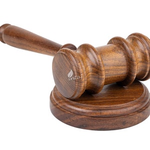 Rosewood Judge Mallet Engraved Auctioneers Mallet Handmade Wooden Judge ...