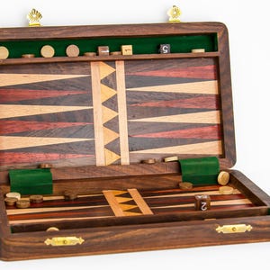 Personalized Engraved Backgammon Set: Handmade Wooden Greek Tavli - Etsy