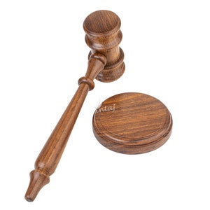 Rosewood Judge Mallet Engraved Auctioneers Mallet Handmade Wooden Judge ...