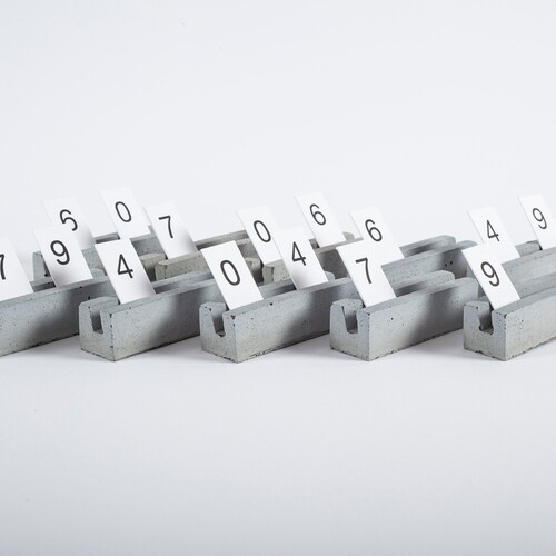 Concrete Price Stand 10 Pcs Stand From Concrete Concrete - Etsy