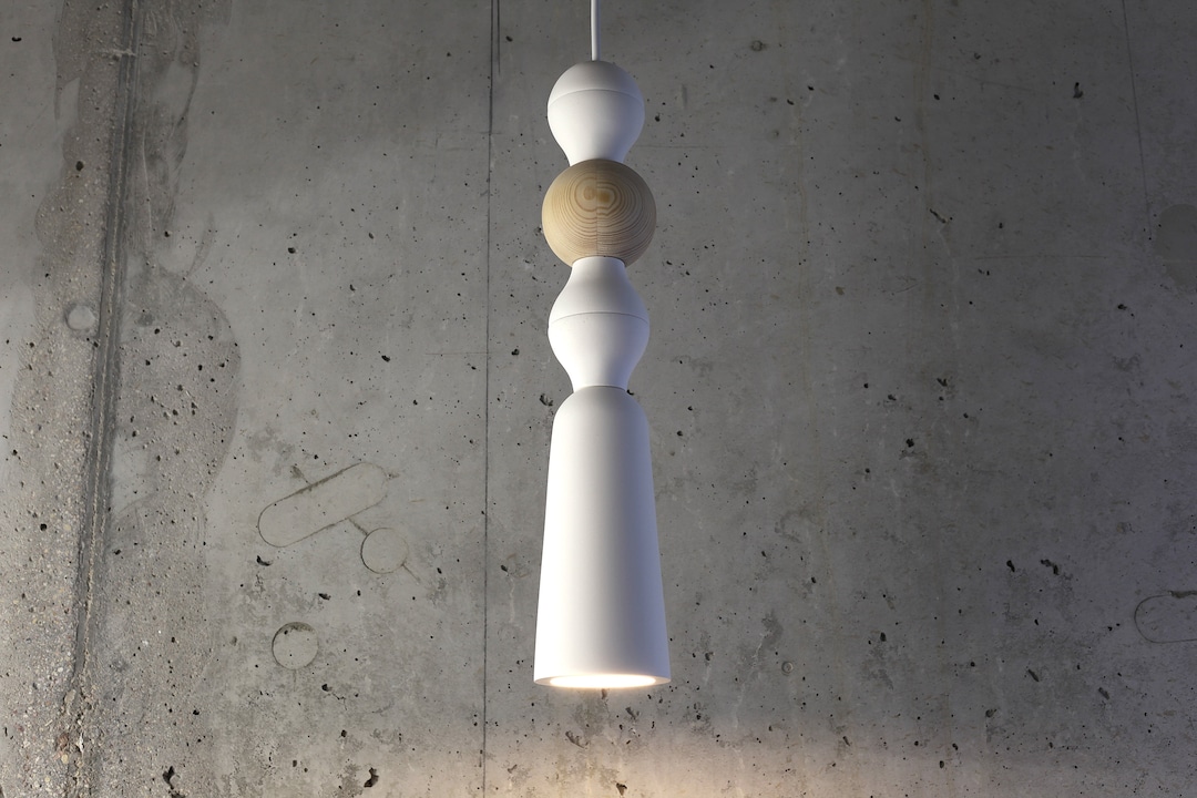 Handmade Plaster Pendant Light: Modern Sculptural Lighting - Etsy