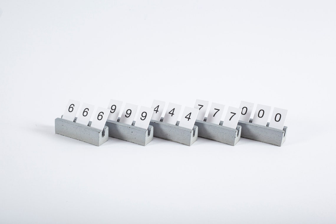 Concrete Price Stand 10 Pcs Stand From Concrete Concrete | Etsy