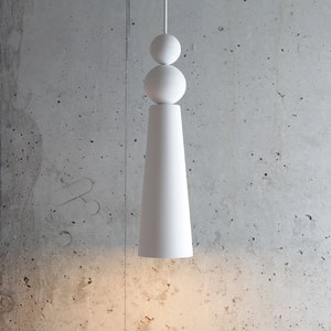 Plaster Pendant Light | Sculptural Pendant Light | Modern Pendant Light ...
