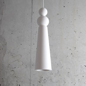 Plaster Pendant Light | Sculptural Pendant Light | Modern Pendant Light ...