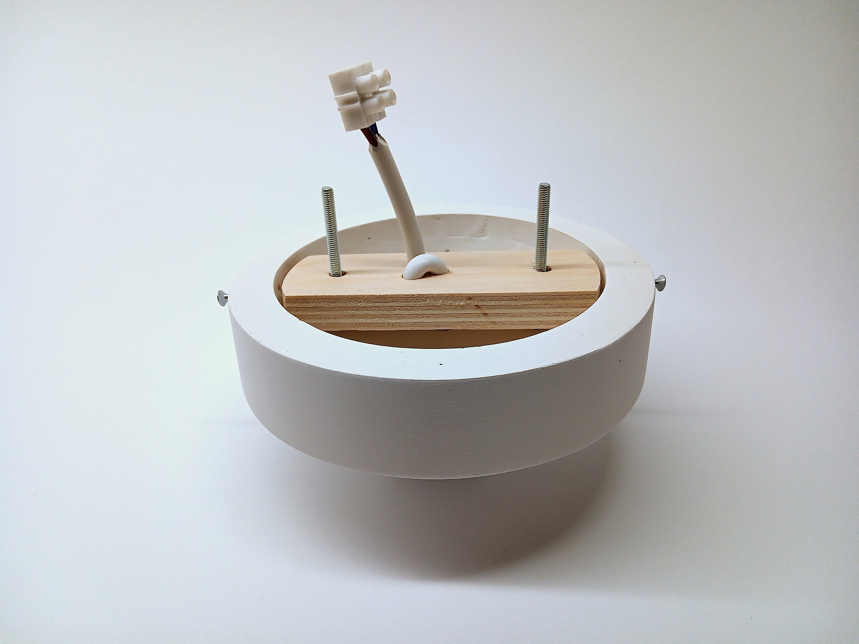 Handmade Plaster Cylinder Pendant Light: Modern Minimalist Lighting - Etsy