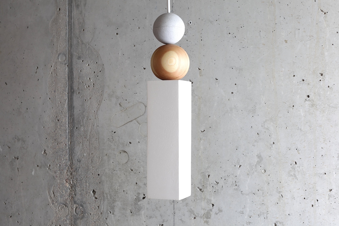 Plaster Pendant Light Sculptural Pendant Light Modern Pendant Light ...