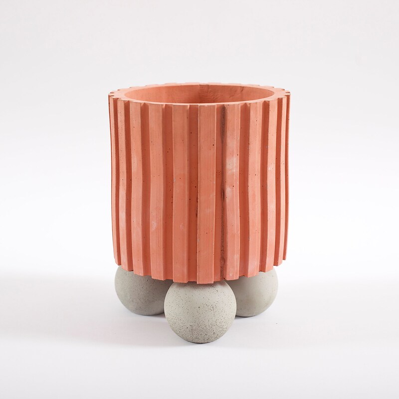 Extra Large Flower Pot Concrete MEGA - Flower Pot - Concrete Scrubbed ...