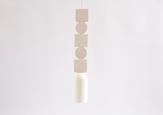 Pendant Light GEOMETRIC Plaster Pendant Light Modern | Etsy