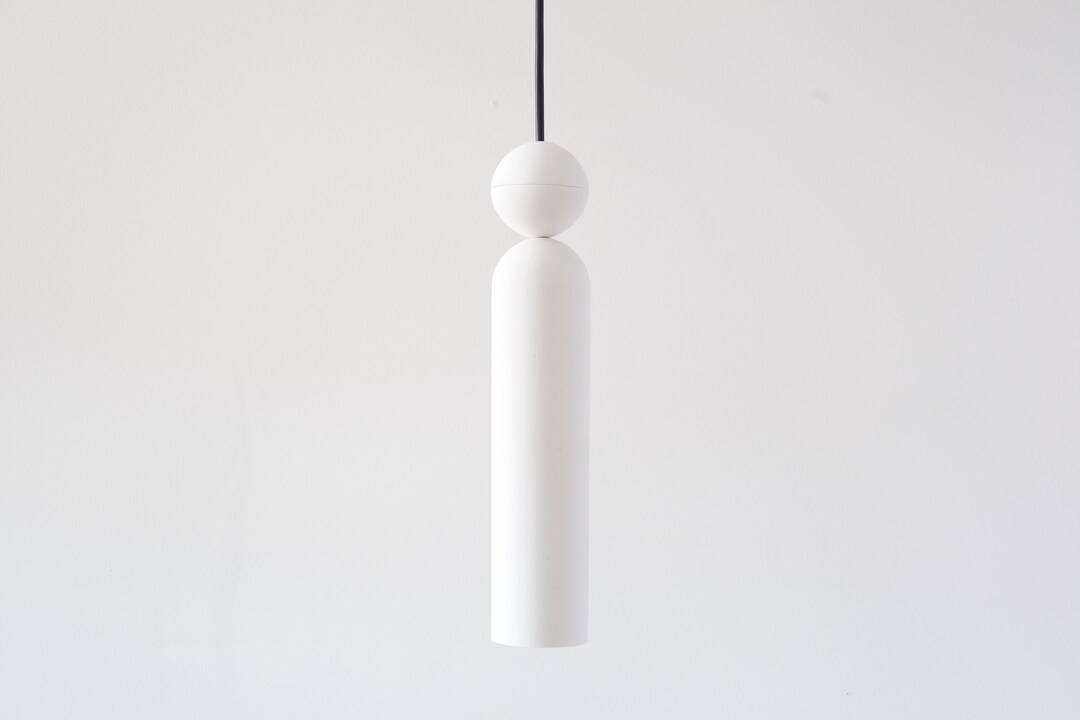 Pendant Light From Plaster | Cylinder Pendant Light | Modern Pendant ...