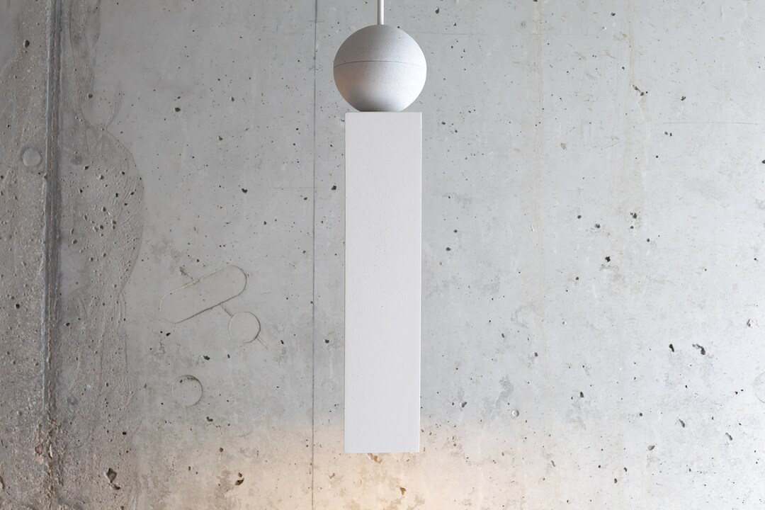 Plaster Pendant Light | Sculptural Pendant Light | Modern Pendant Light ...