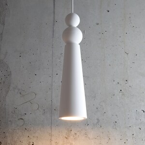 Plaster Pendant Light | Sculptural Pendant Light | Modern Pendant Light ...