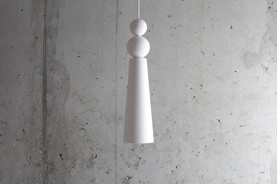Plaster Pendant Light Sculptural Pendant Light Modern | Etsy