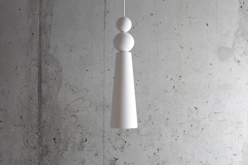 Plaster Pendant Light Sculptural Pendant Light Modern | Etsy