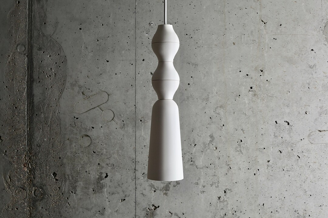 Plaster Pendant Light Sculptural Pendant Light Modern Pendant Light ...