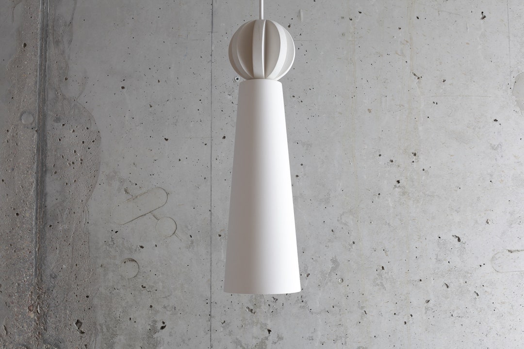 Plaster Pendant Light | Sculptural Pendant Light | Modern Pendant Light ...