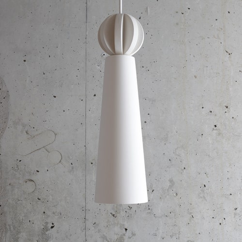 Plaster Pendant Light Sculptural Pendant Light Modern - Etsy
