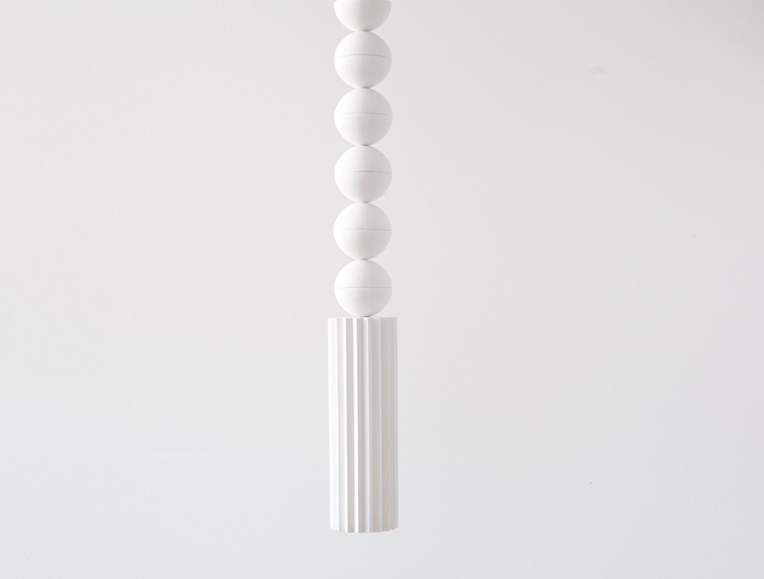 Pendant Light From Plaster | Cylinder Pendant Light | Chandelier From ...