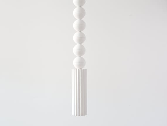 Pendant light from plaster cylinder pendant light | Etsy