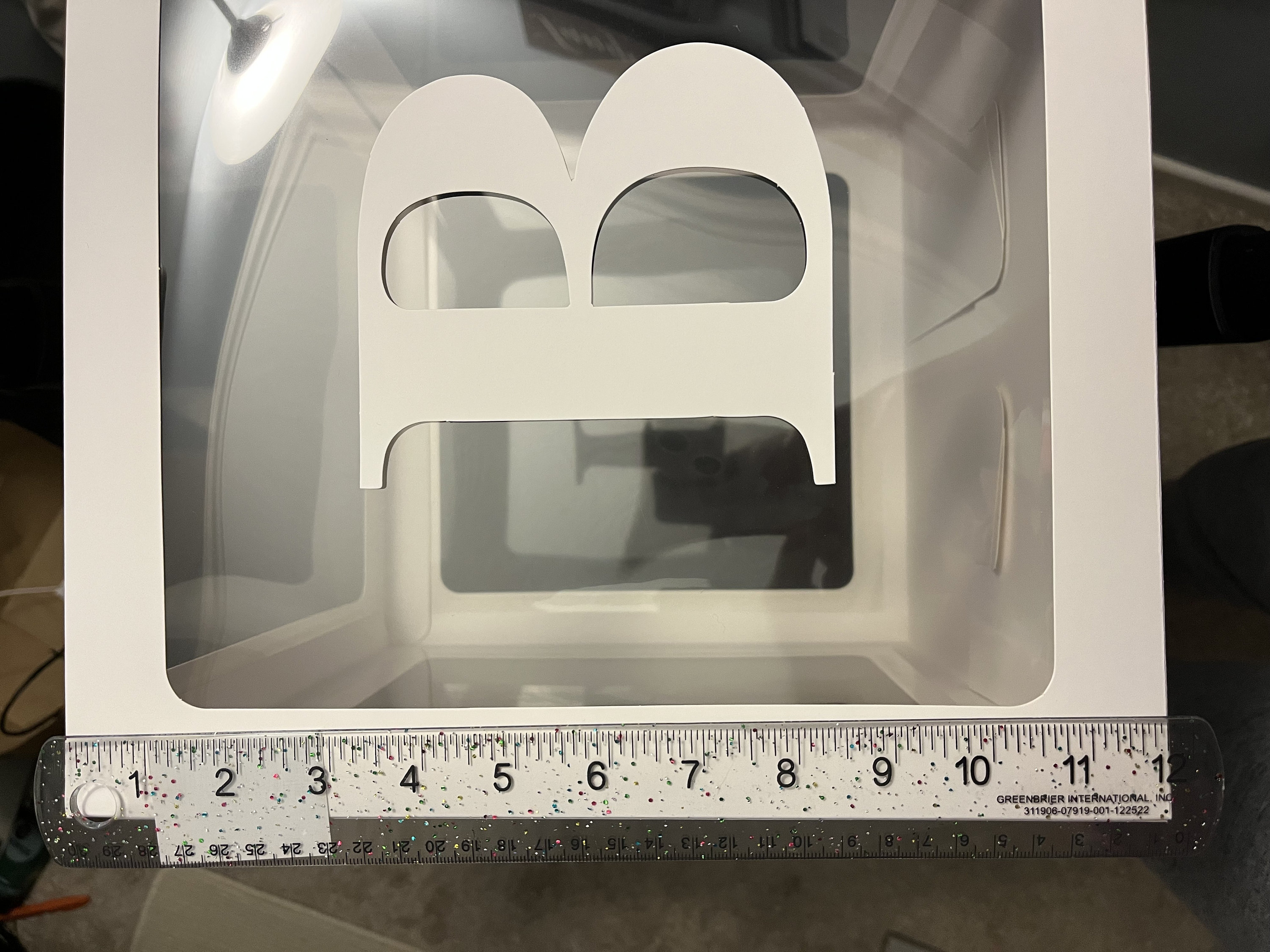 11.75” Clear Baby Shower Balloon Block Kit W/ White Letters, Clear ...