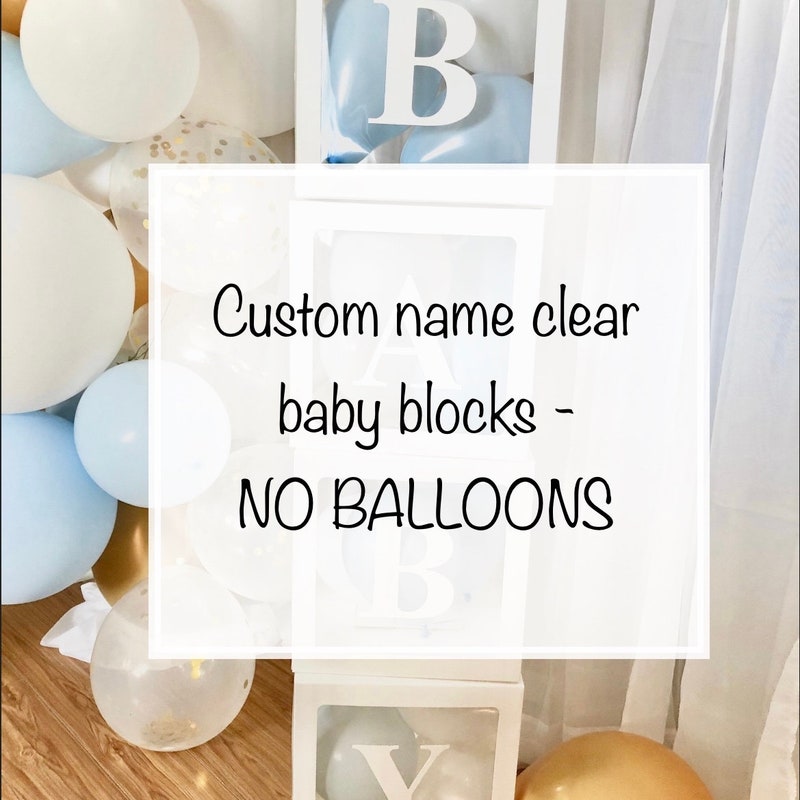 Baby Shower Blocks - Etsy