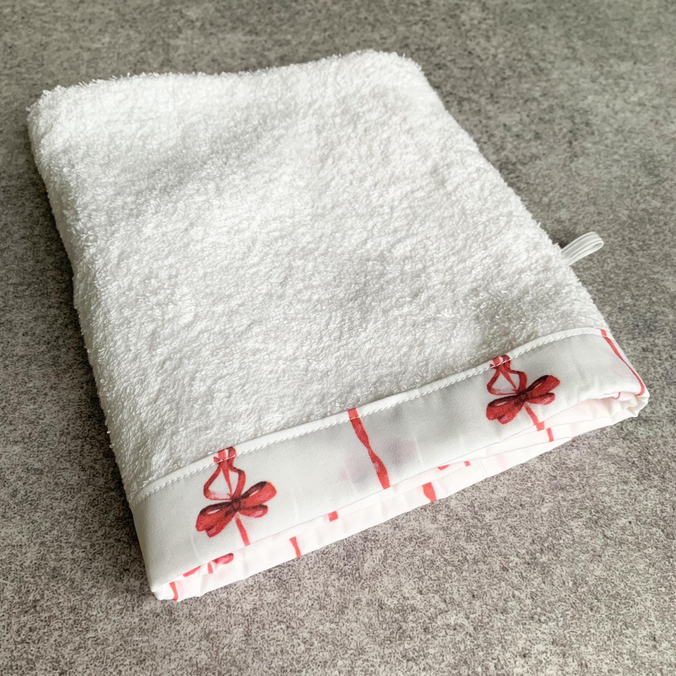 Coquette Bow Hair Towel Wrap, Turkish Cotton Terry Hair Turban ...