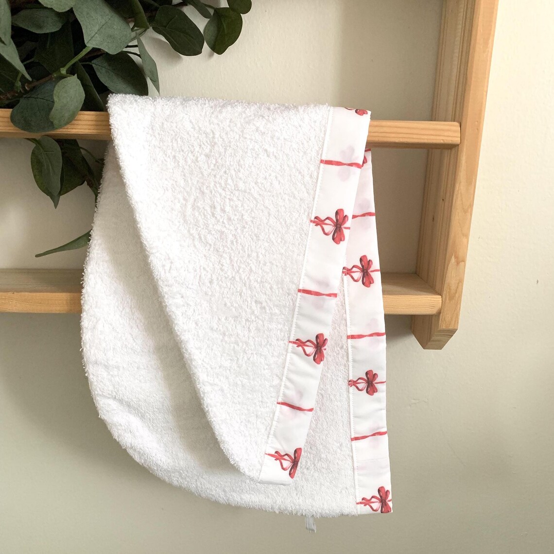 Coquette Bow Hair Towel Wrap, Turkish Cotton Terry Hair Turban ...