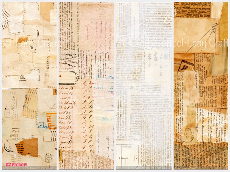 Digital Basic Collaged Sheet Printable Download - Etsy
