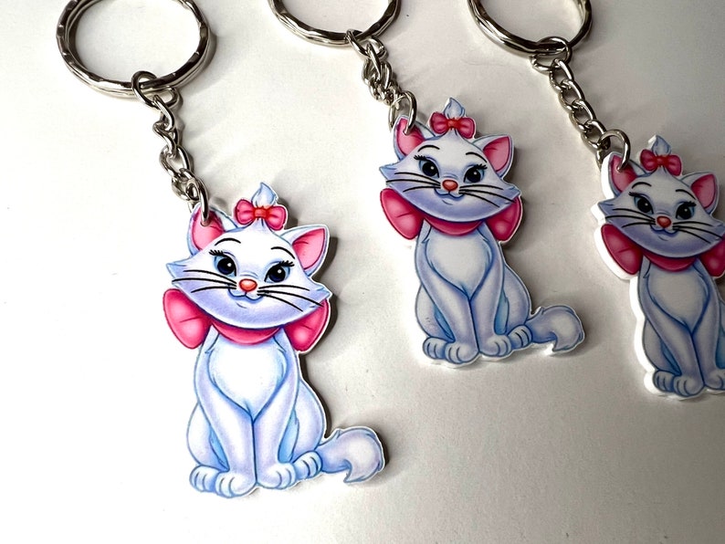 Marie From the Aristocats Keychain - Etsy