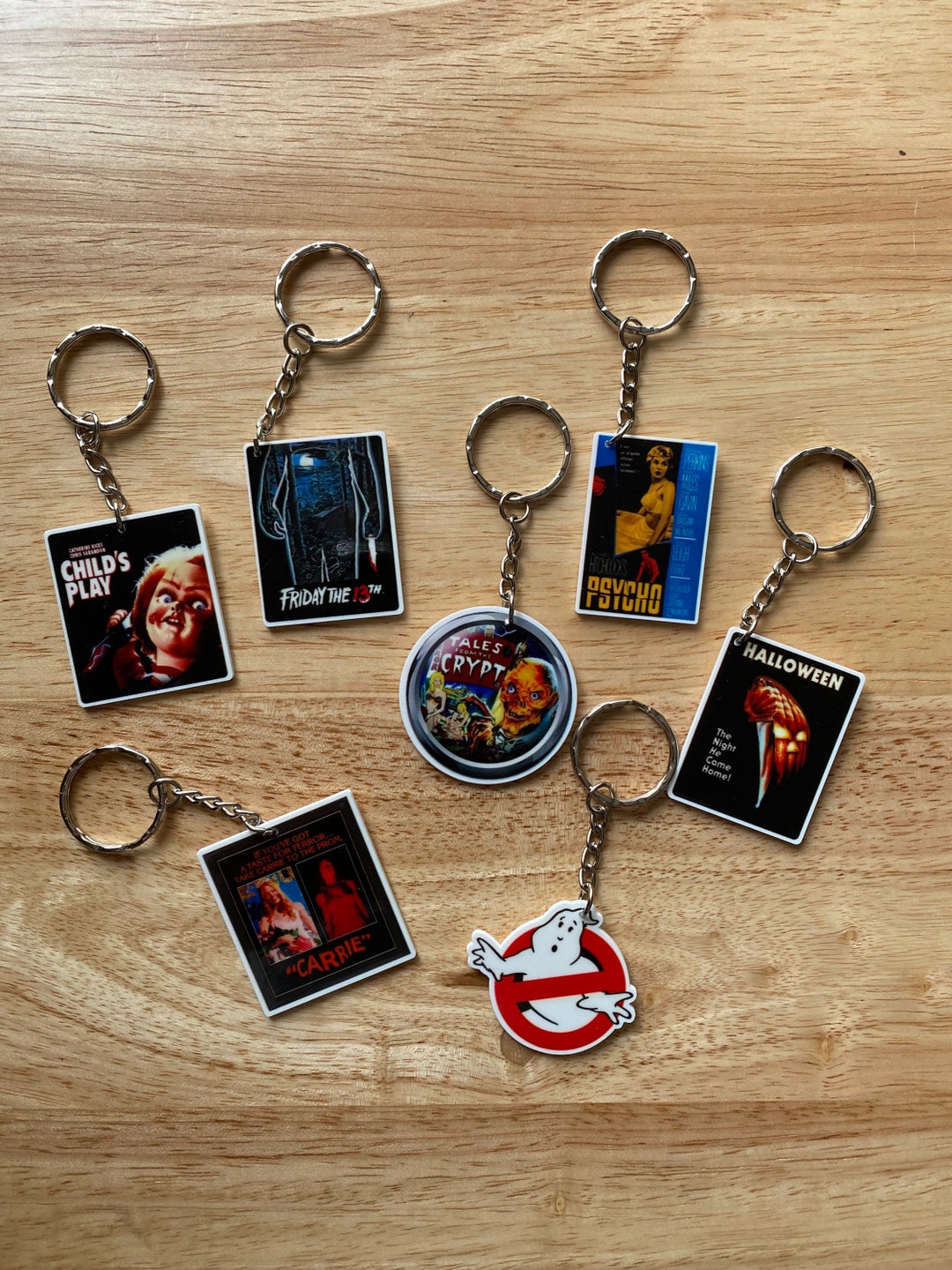 Horror Keychains | Movie Keychains | Accessories - Etsy