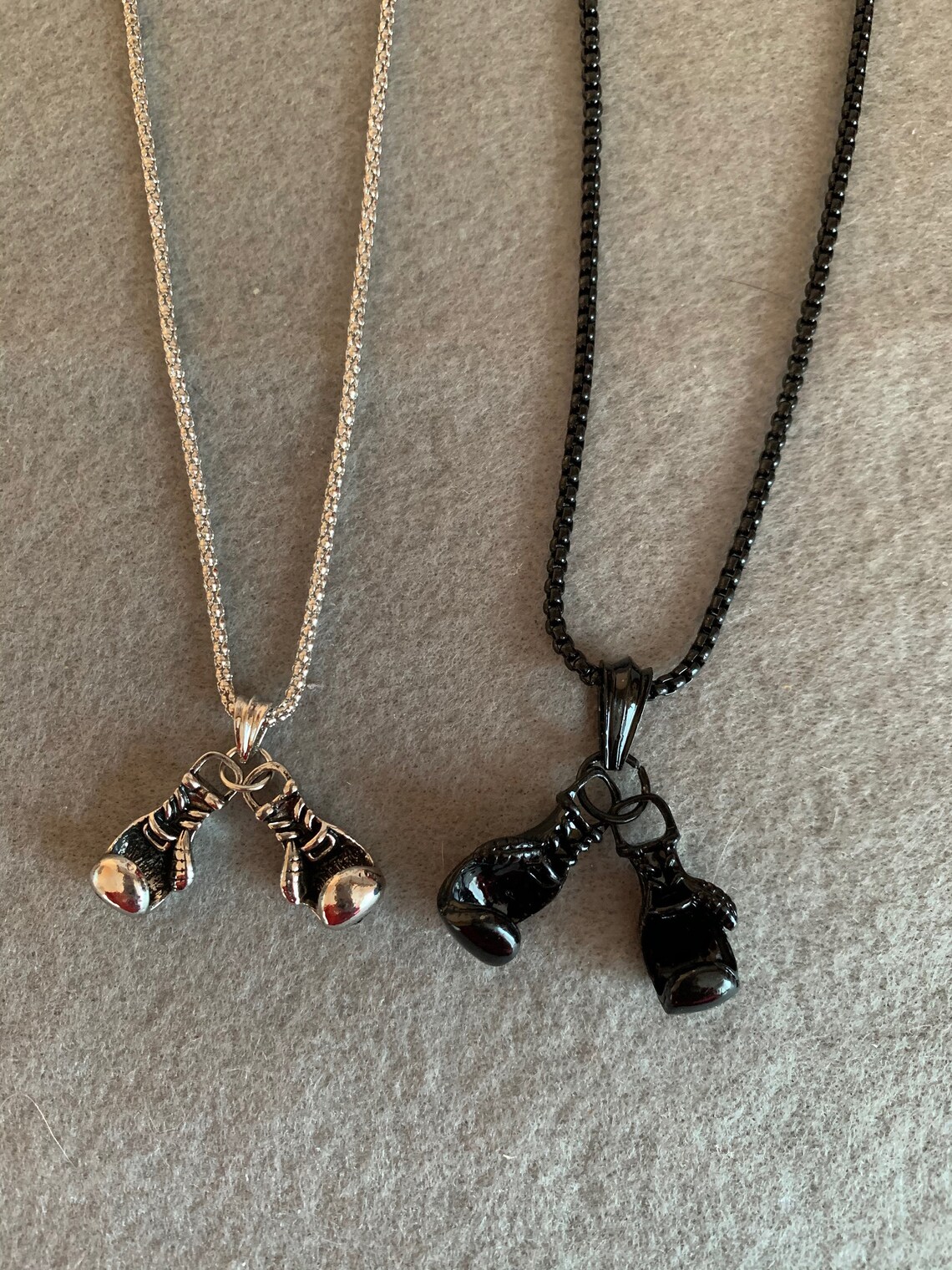 Boxing gloves pendant necklace | Etsy