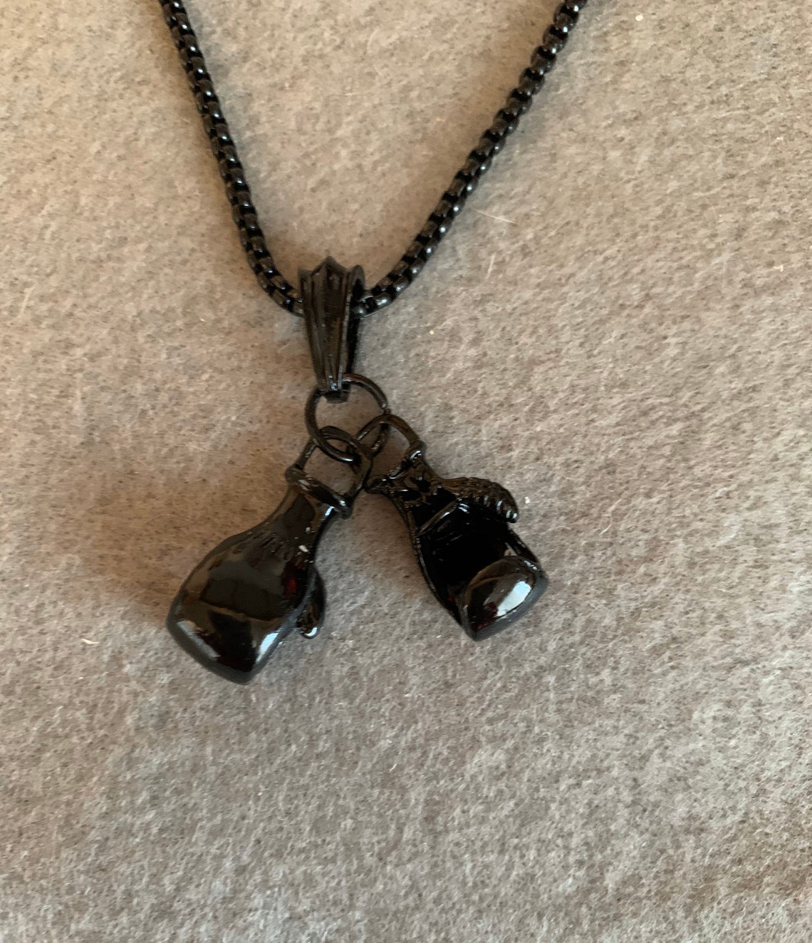 Boxing gloves pendant necklace | Etsy
