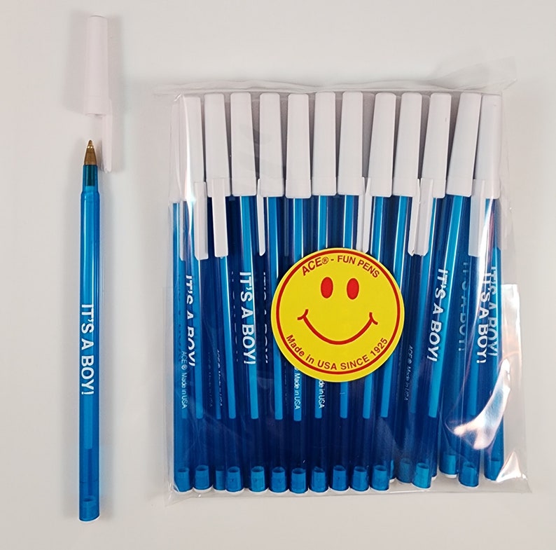 Baby Shower Party Favor Ballpoint Pens "it's A Boy" Package of 25 - Etsy