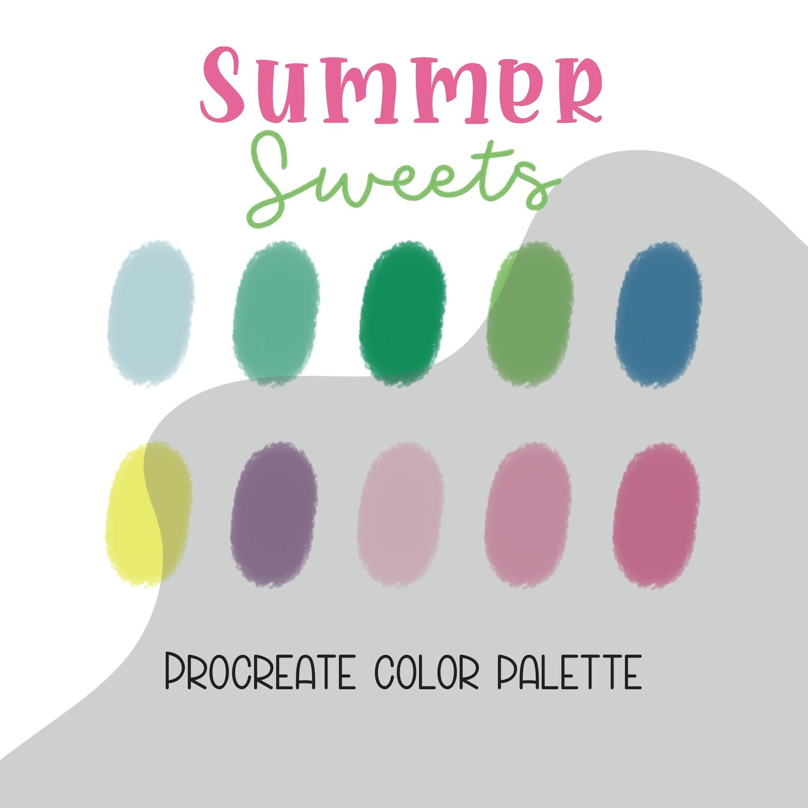 Procreate Palette Summer Sweets Color Palette Procreate | Etsy