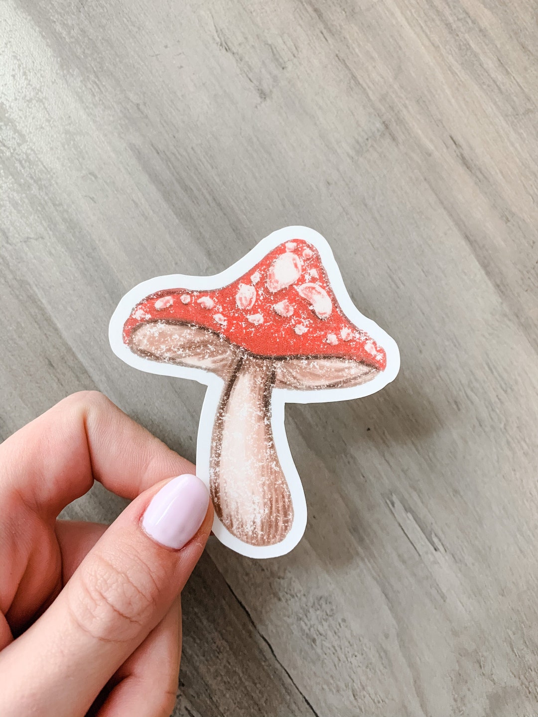 Mushroom Sticker | Fun-guy | Vinyl Sticker, Plant Sticker, Mushroom ...