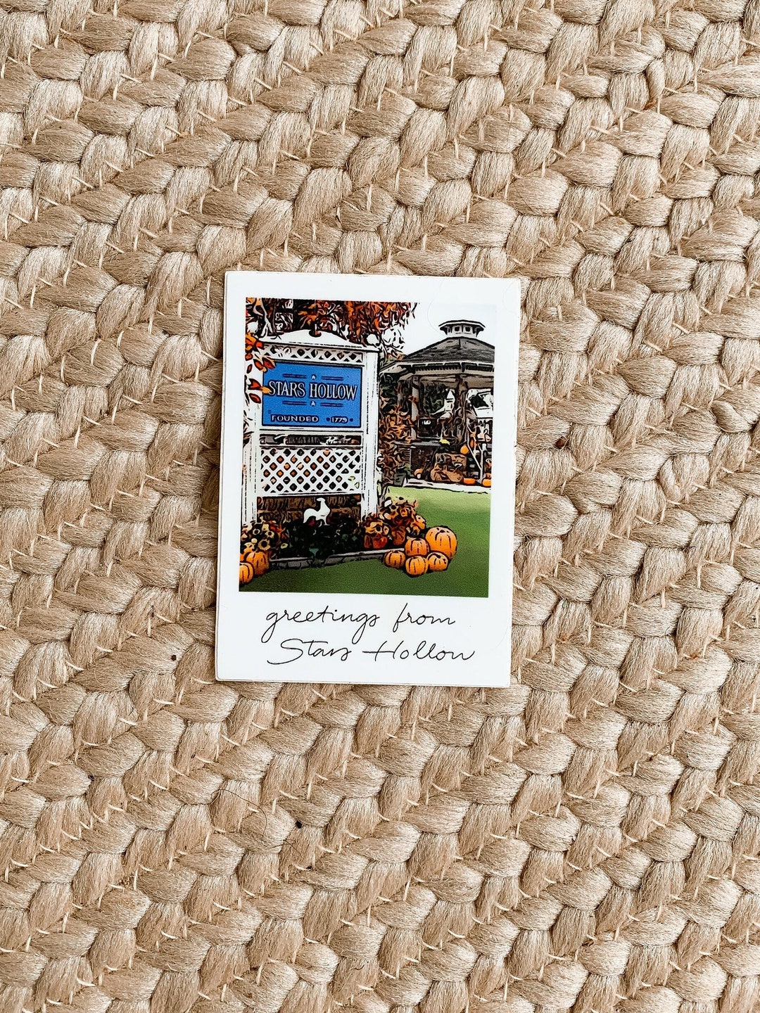 Stars Hollow Polaroid Sticker, Gilmore Girls, Polaroid, Fall Sticker ...