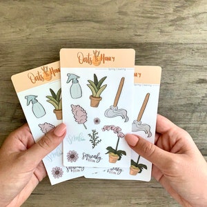 Stickersheet | Spring Cleaning | Spring Stickers, Cleaning Stickers ...